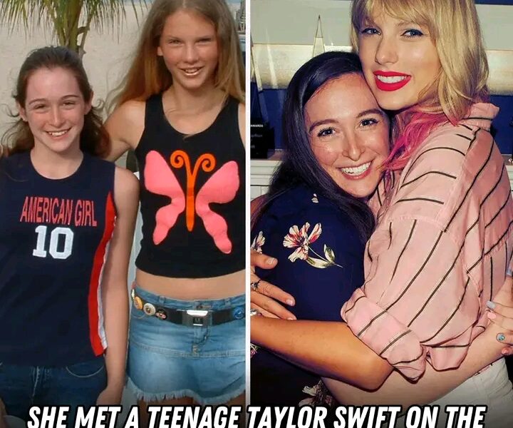 She met a teenage Taylor Swift on the beach — She never expected what ...
